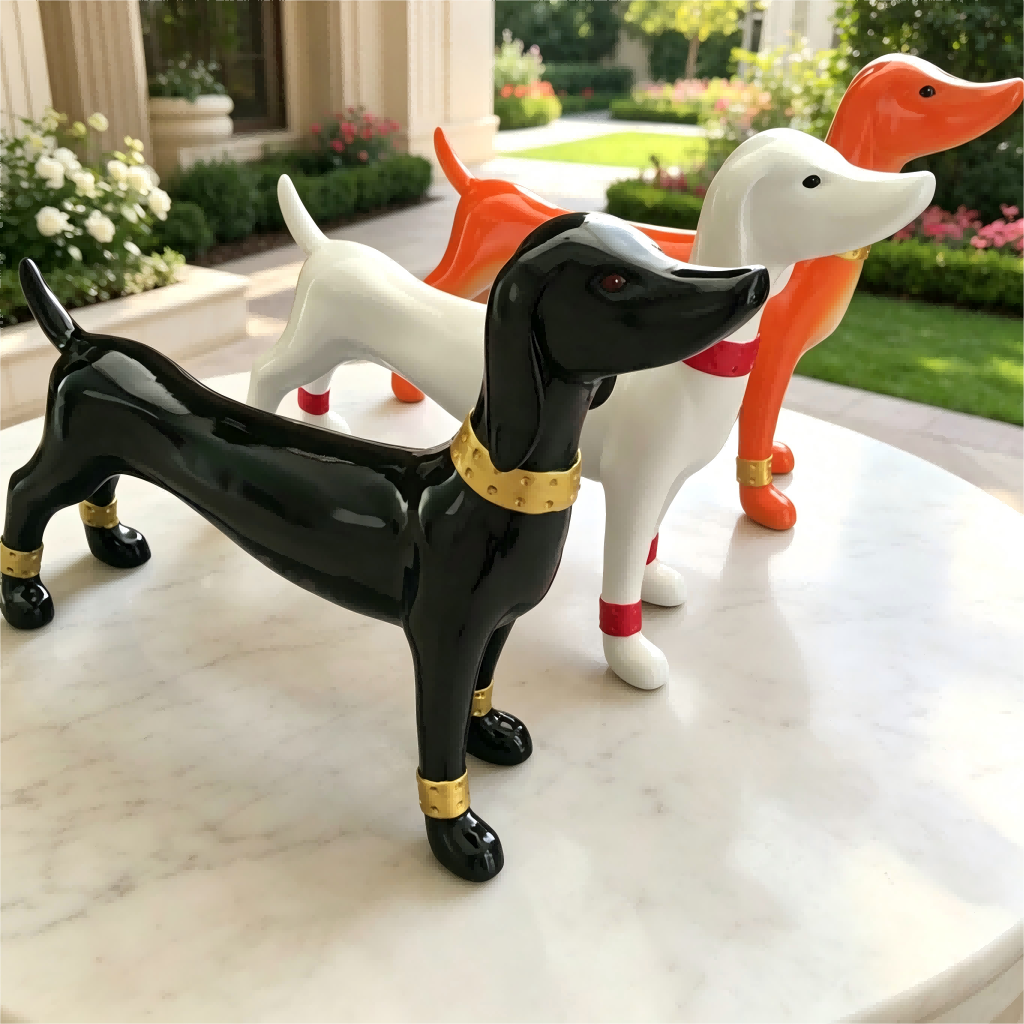 Fiberglass Dog Display Props | Mall DP Animal Sculpture Decor ...